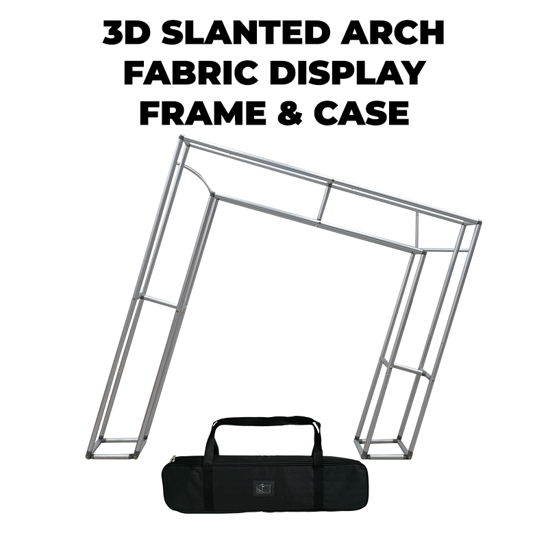 8ft 3D Slanted Arch Fabric Display